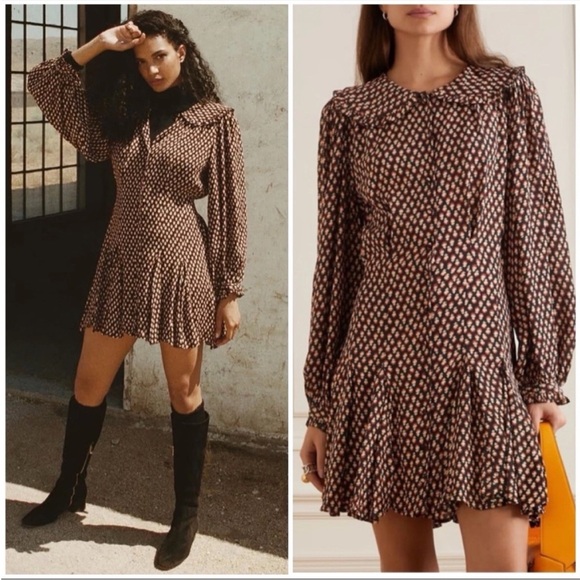 Doen | Dresses | Doen Camden Mini Dress Sable Hyde Park Floral | Poshmark